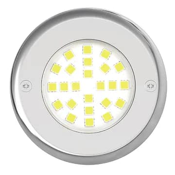 Ultra-thin surface mounted stainless steel pool light